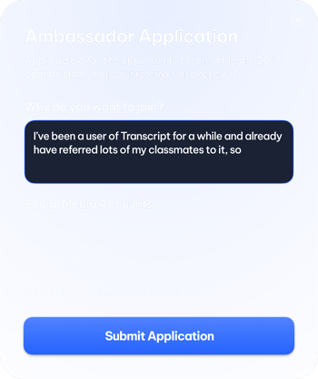 Transcript | Ambassadors